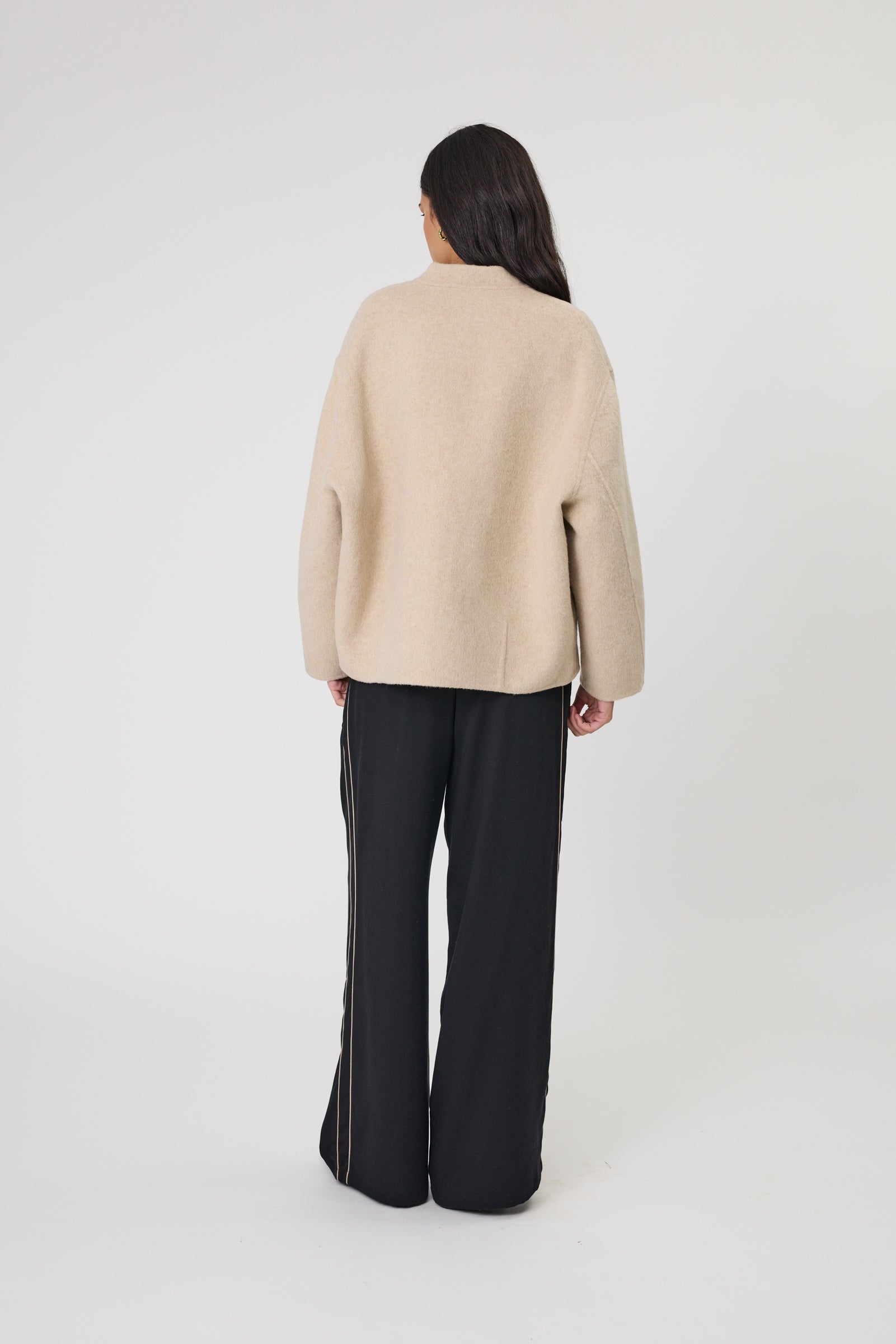 Marlow Annex Wool Bomber Jacket Walnut Marle – Garwood Boutique